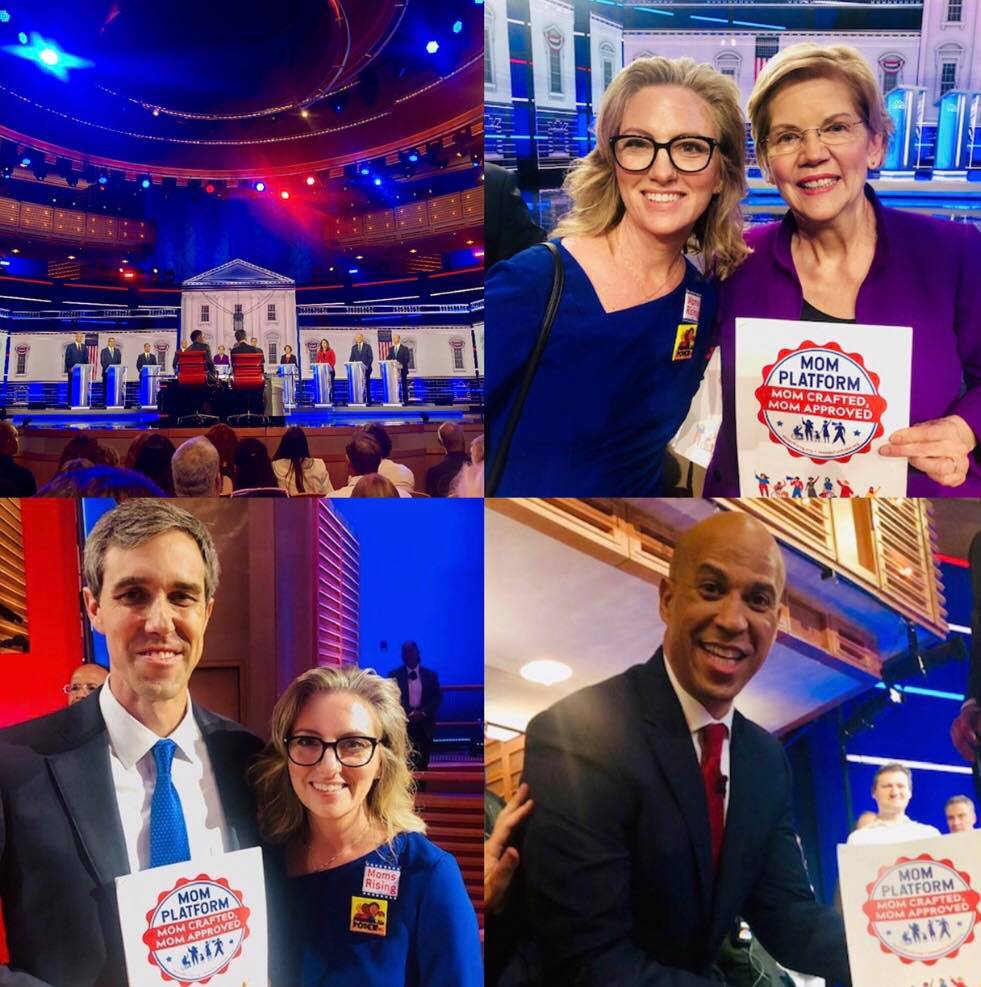 ICYMI: MomsRising at the First 2020 Democratic Primary Debate! | MomsRising