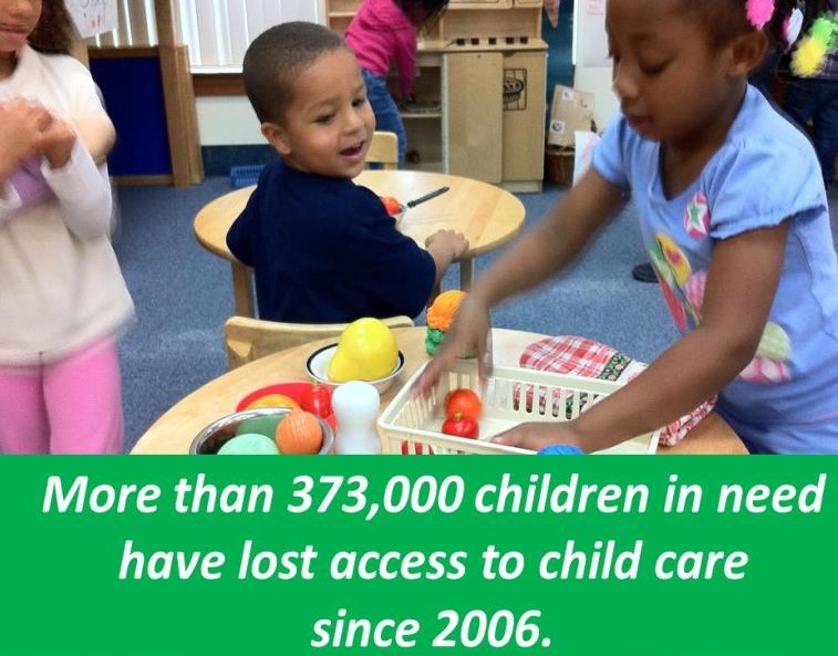 Number of children benefiting from federal low-income child care ...
