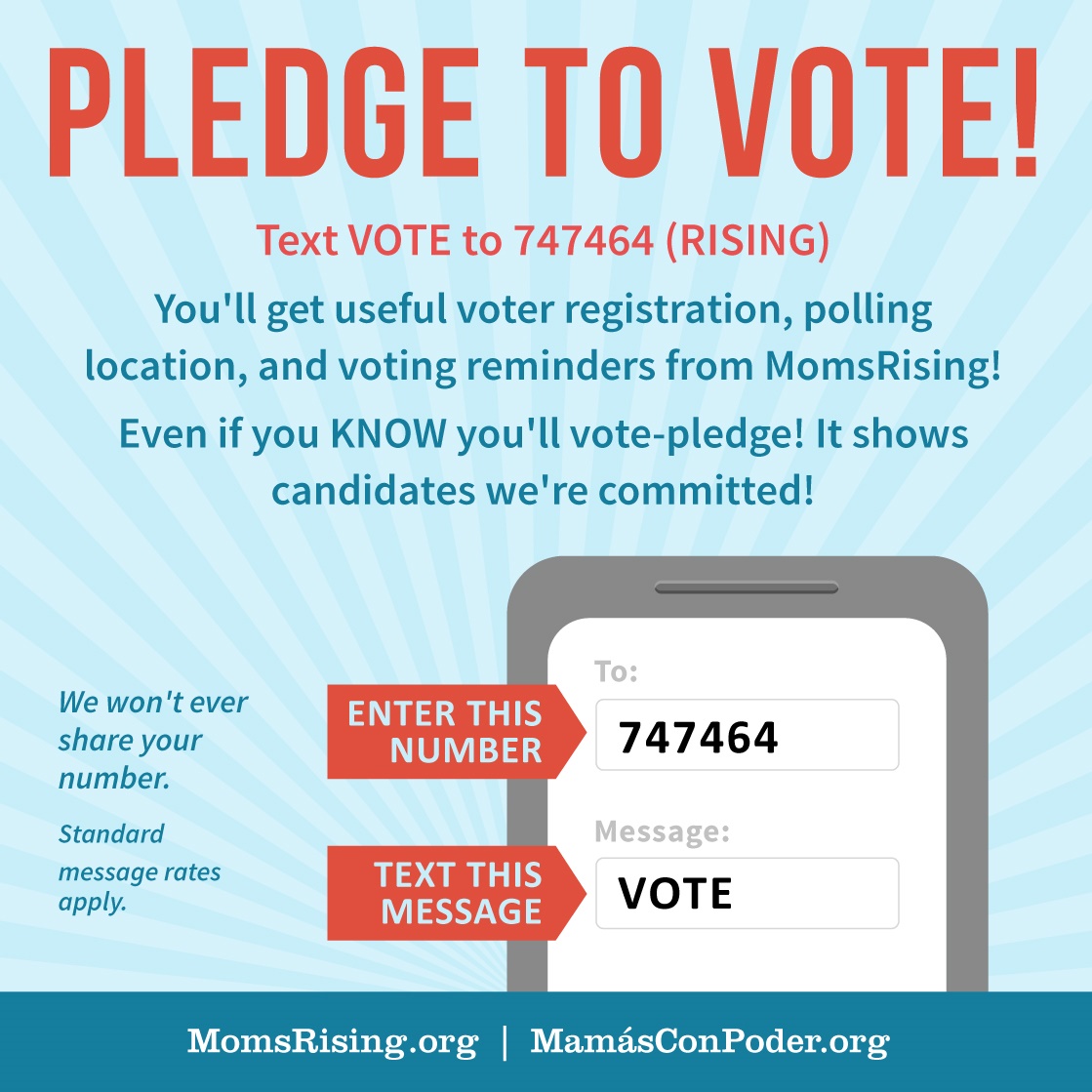Vote to Rise! | MomsRising