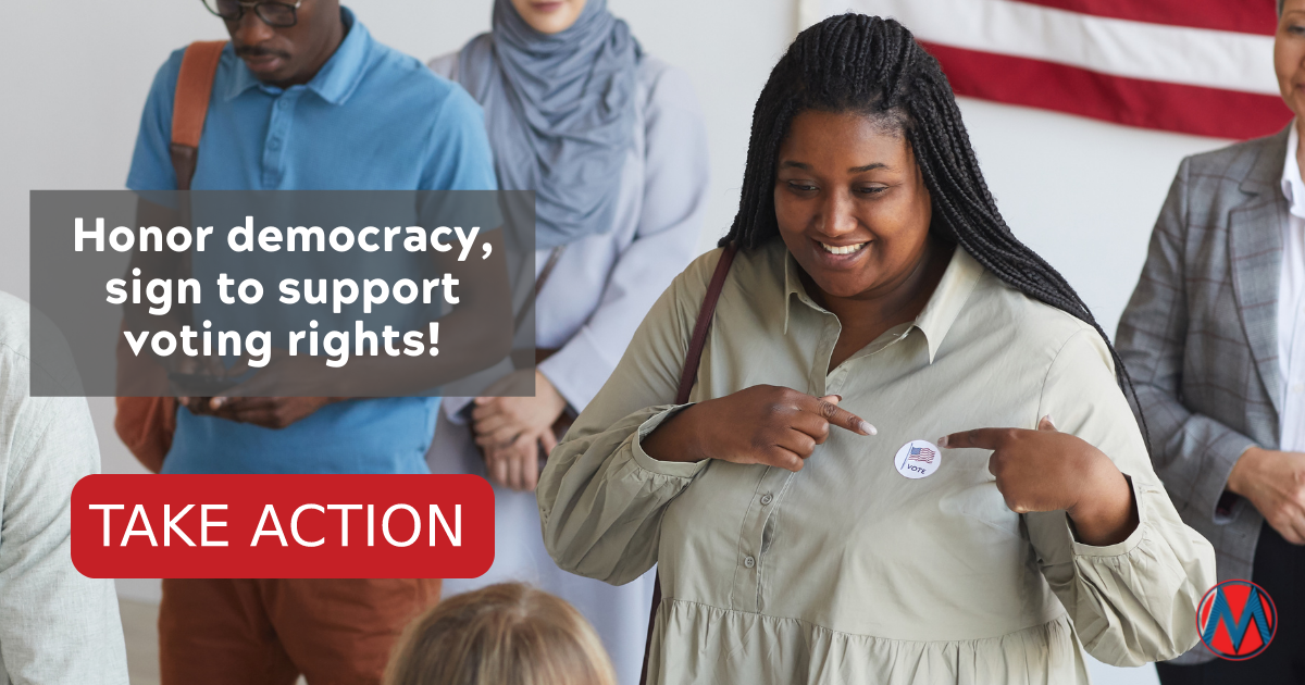 Honor DEMOCRACY! Sign to support voting rights! | MomsRising